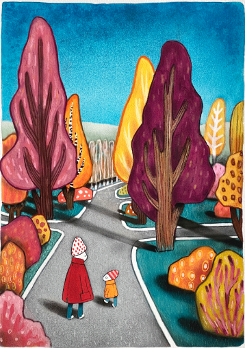 Jeg klarer meg selv herifra (Rød) - Galleri D40 - Kunstgalleri i Oslo